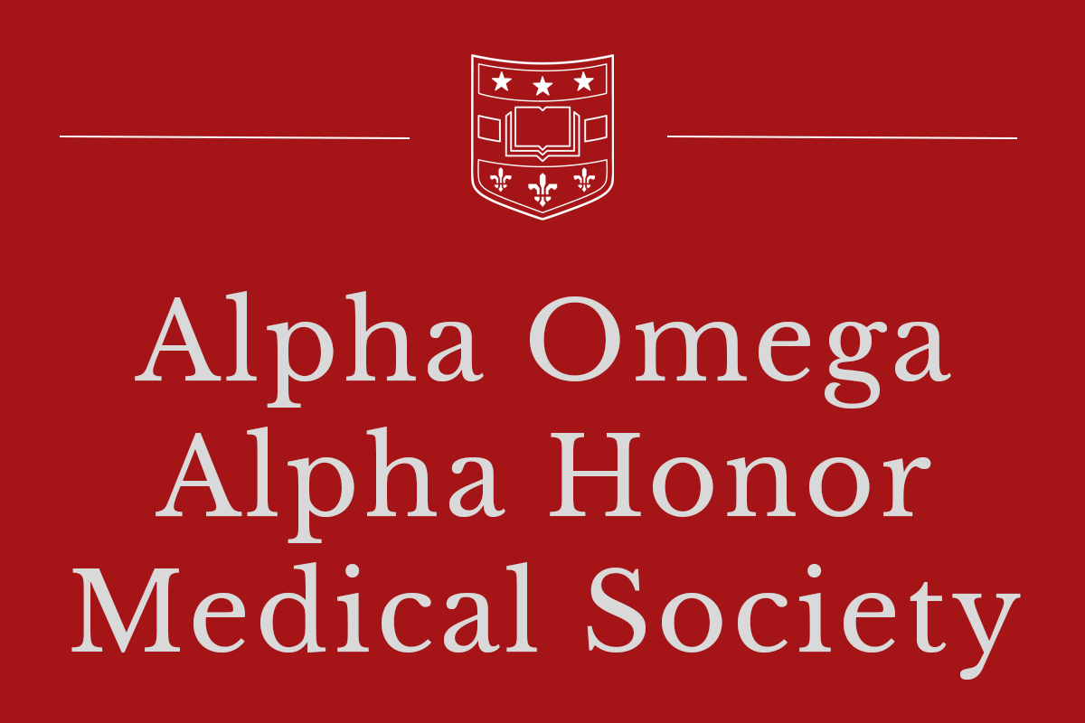 Washington University School of Medicine chapter of Alpha Omega Alpha ...
